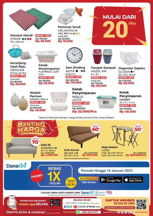 SELMA Obral Akhir Tahun Diskon Hingga 70%