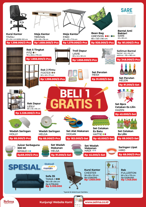 SELMA Obral Akhir Tahun Diskon Hingga 70%