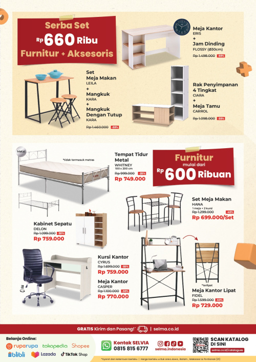 Furniture & Perabot Rumah Tangga Serba Hemat